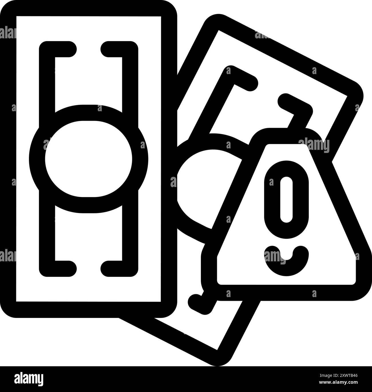 Warning sign is appearing on these banknotes, showing the risks of ...