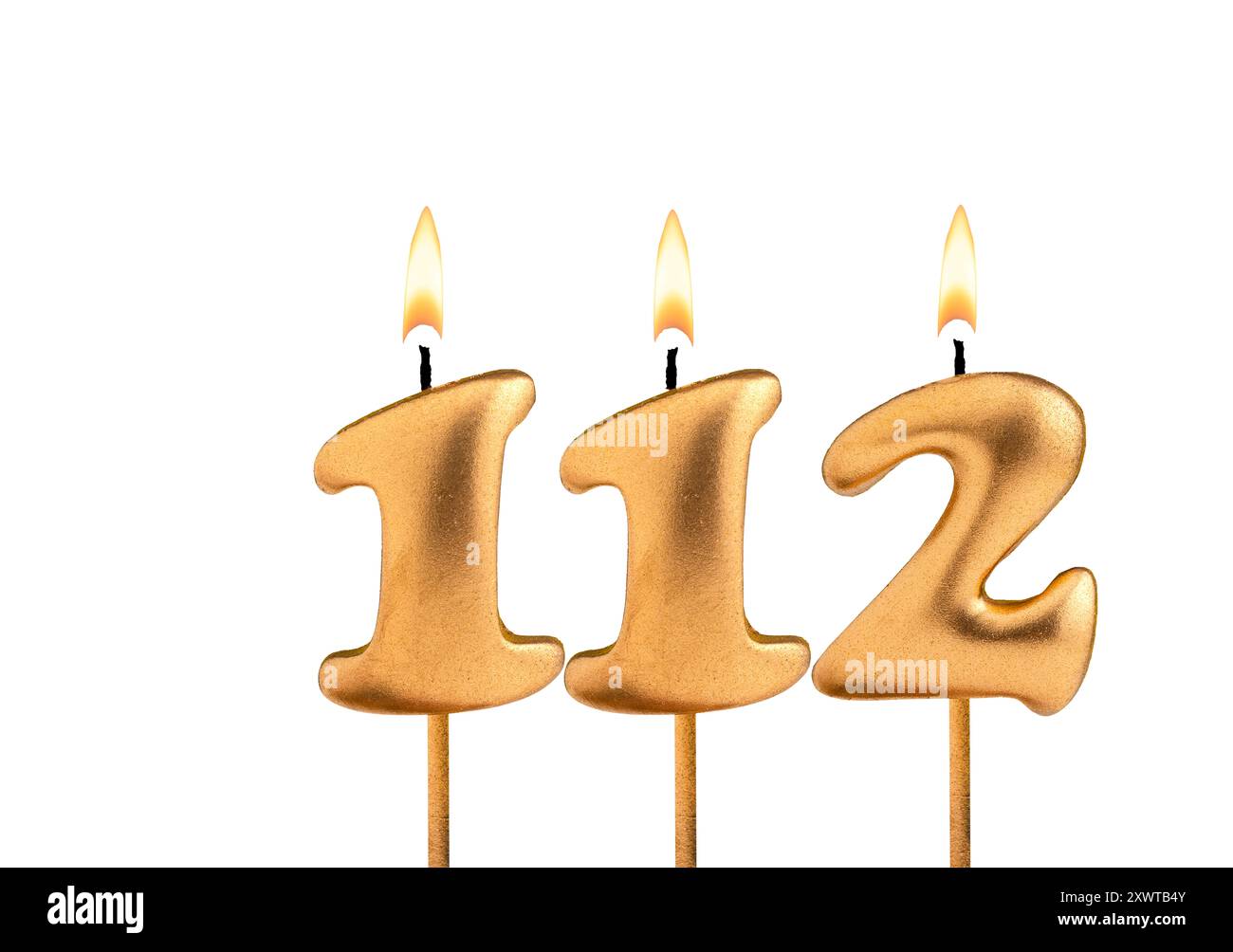 Birthday candle number 112 hi-res stock photography and images - Alamy