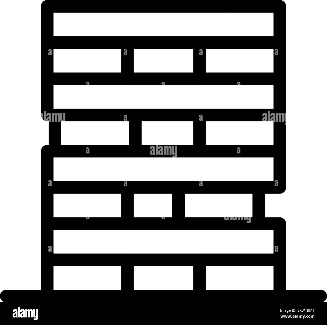 This icon represents stacked wooden pallets, commonly used for storage ...