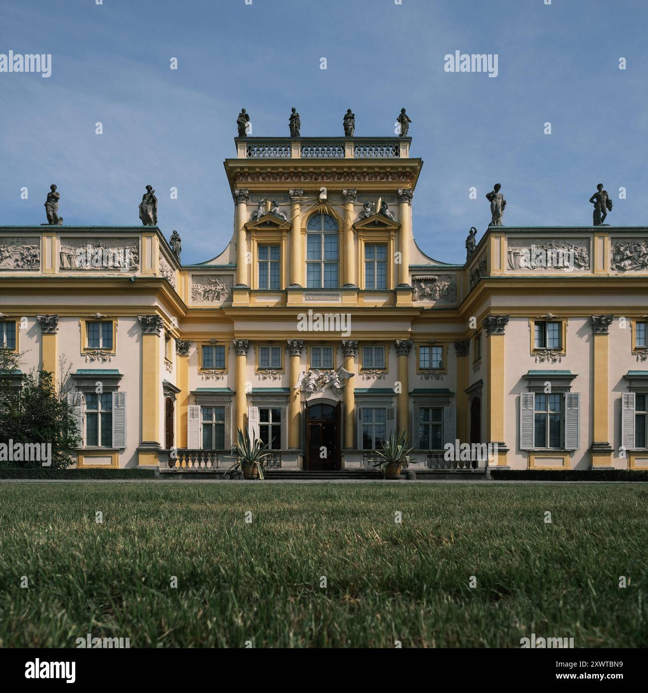 view of Wilanow palace and it is one of the most impressive and ...