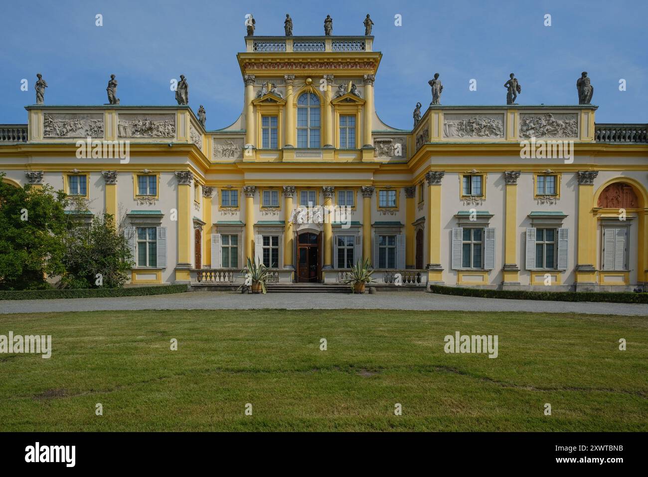 view of Wilanow palace and it is one of the most impressive and ...
