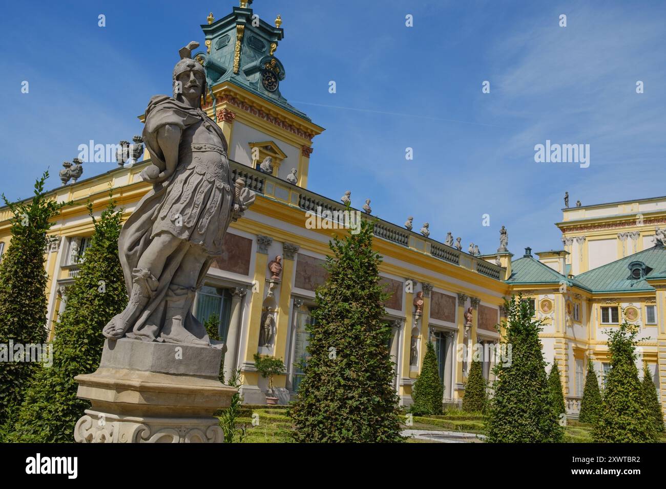 view of Wilanow palace and it is one of the most impressive and ...