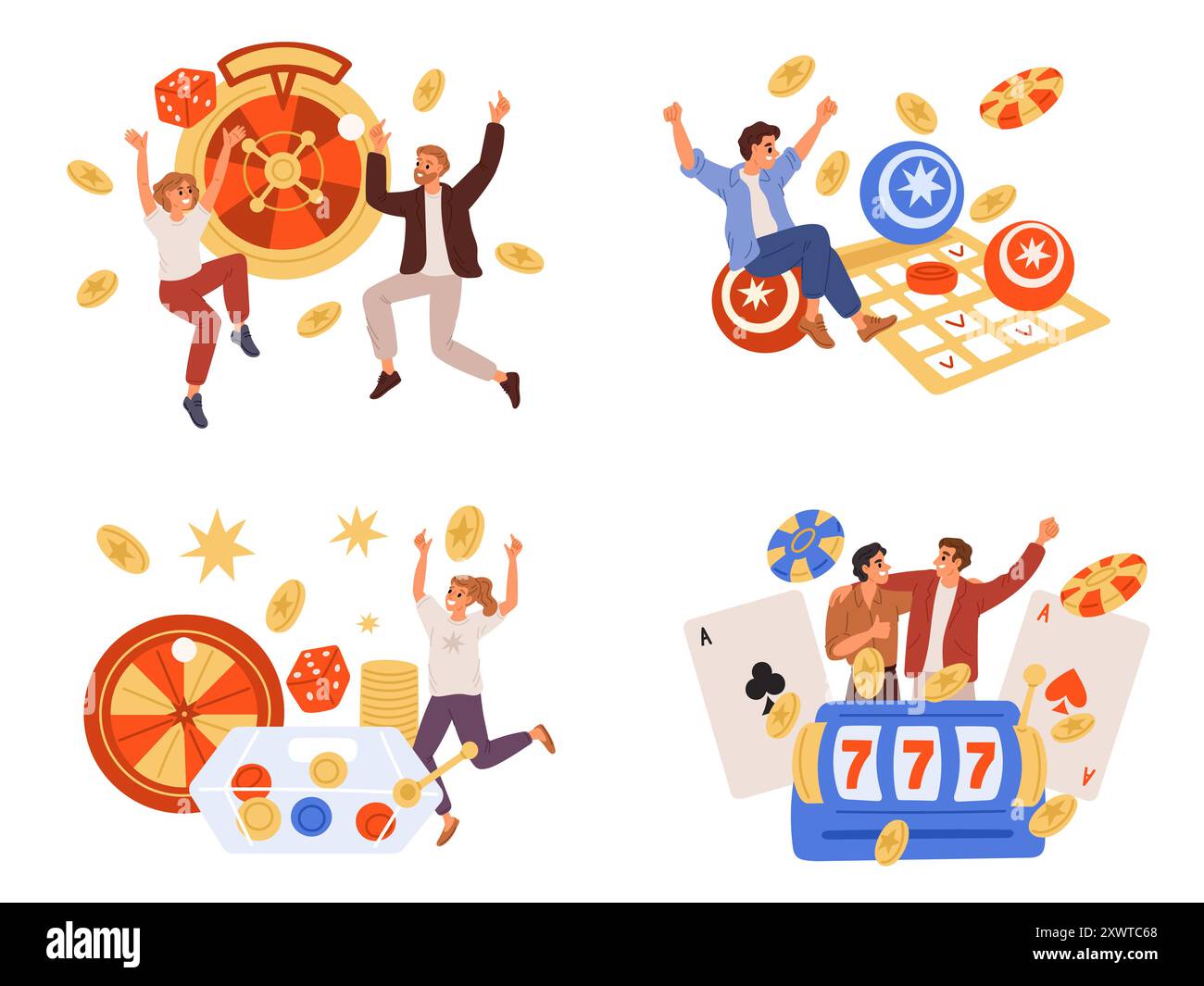 Man gambling machine Cut Out Stock Images & Pictures - Alamy