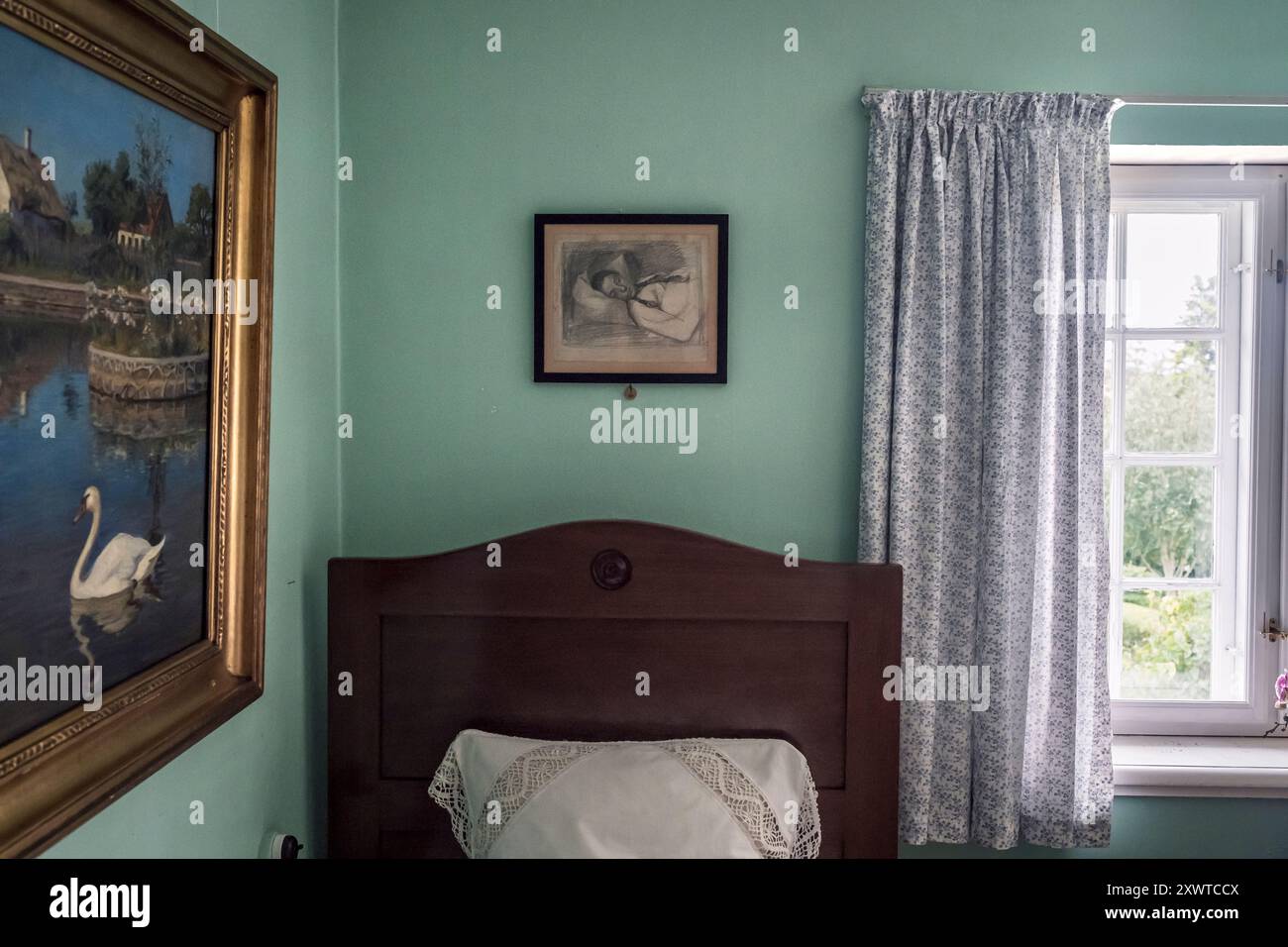 Interior of the Johannes Larsen Museum in Kerteminde, Denmark. Larsen ...