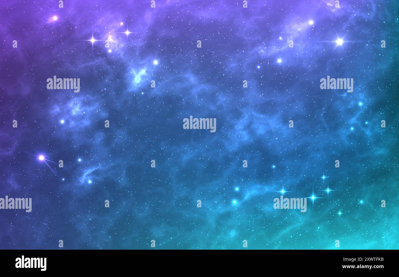 Deep purple nebula sparkling stars hi-res stock photography and images ...