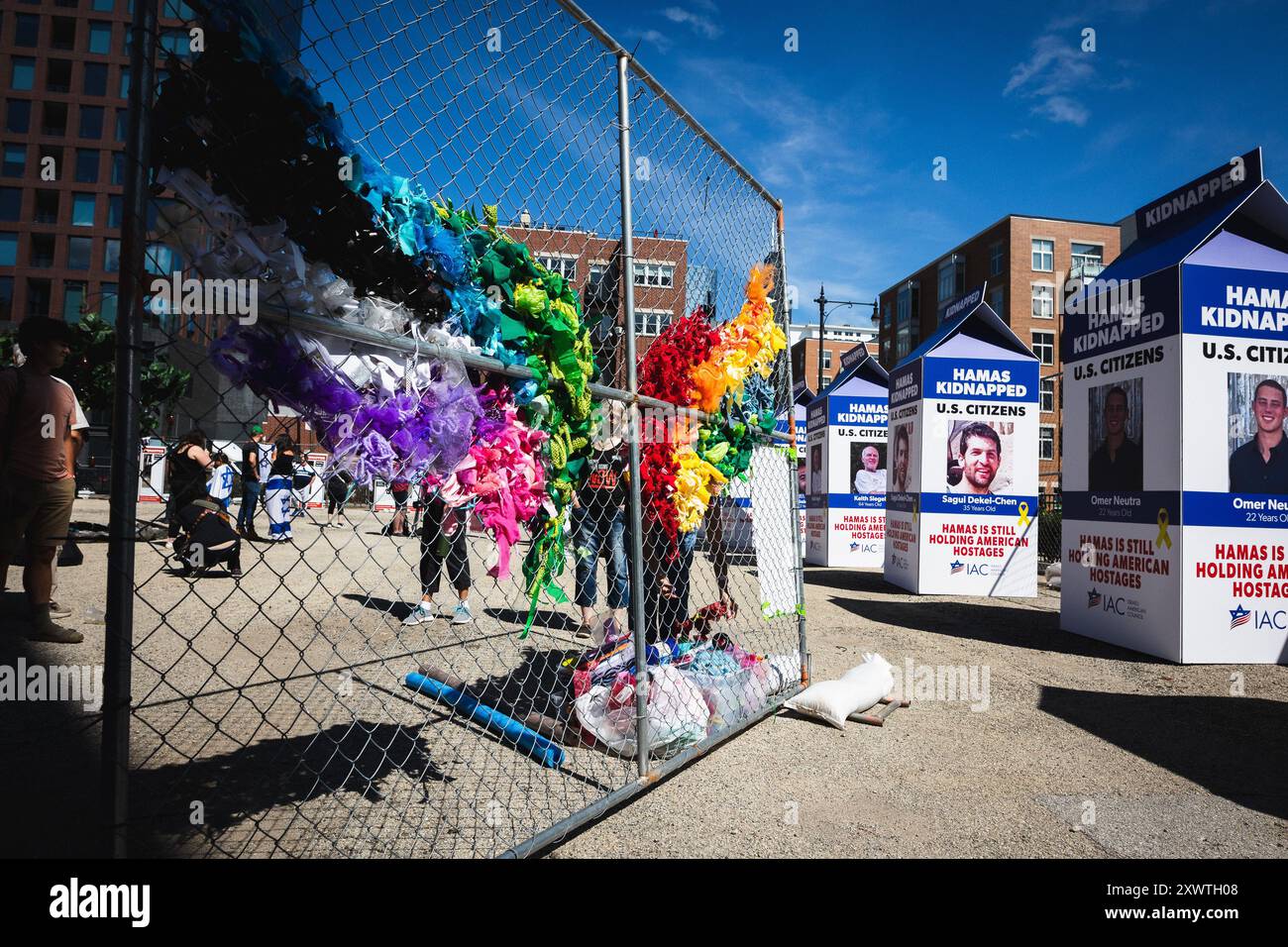 Chicago, Illinois, USA. 20th Aug, 2024. Visitors attend the Israeli American Council ""˜Hostage ...
