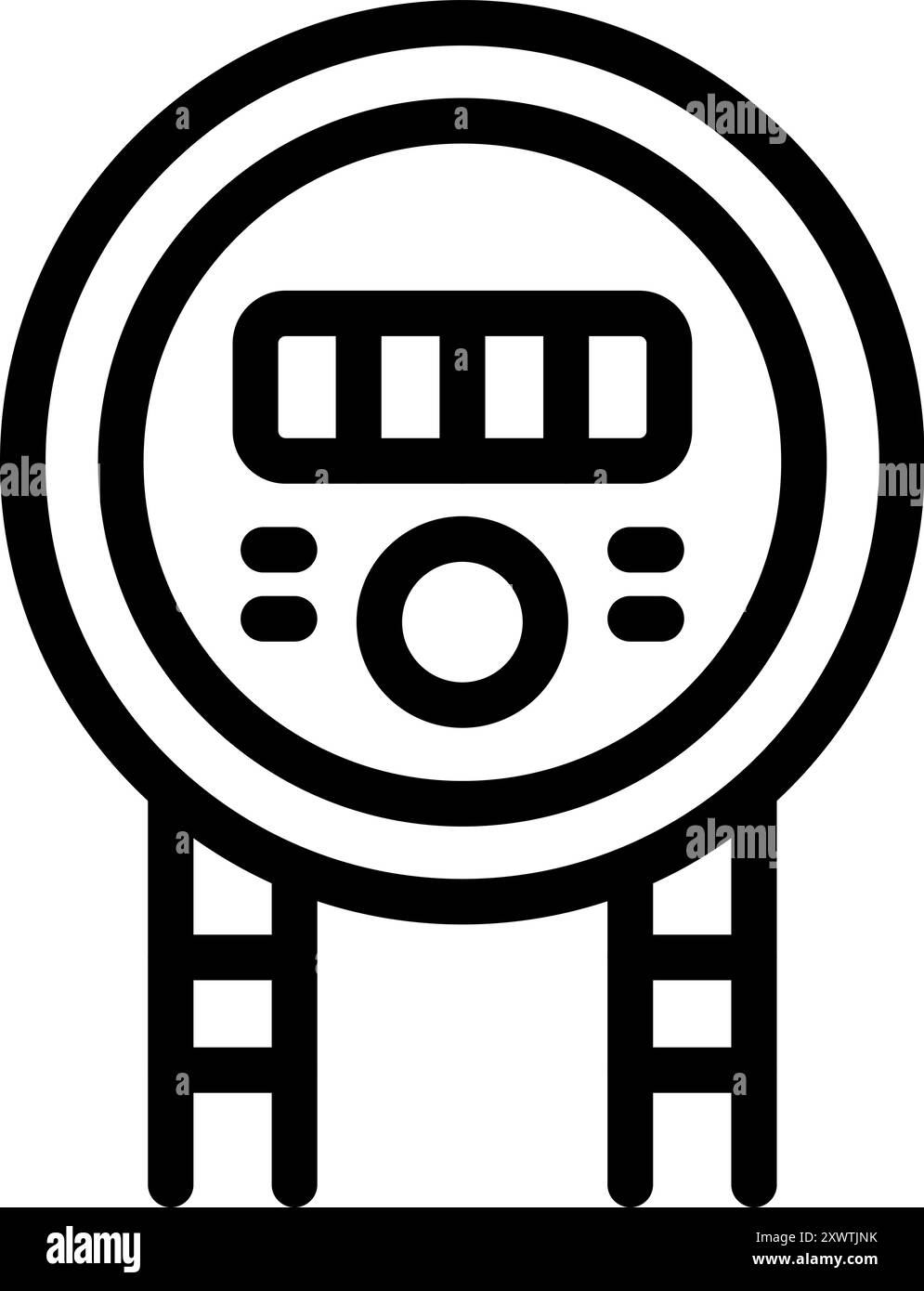 Electric utility meter Black and White Stock Photos & Images - Alamy