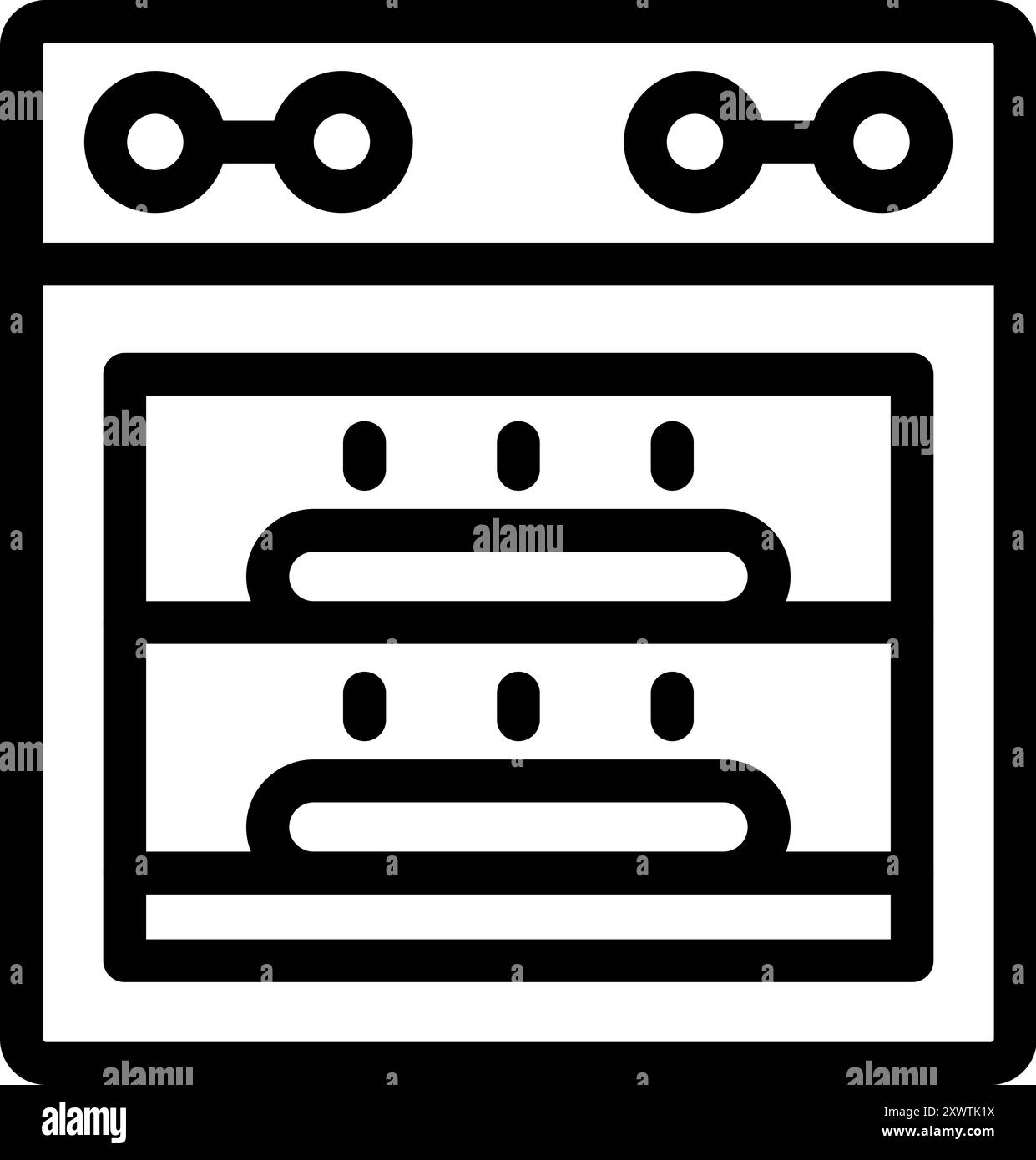 Conventional oven Stock Vector Images - Alamy