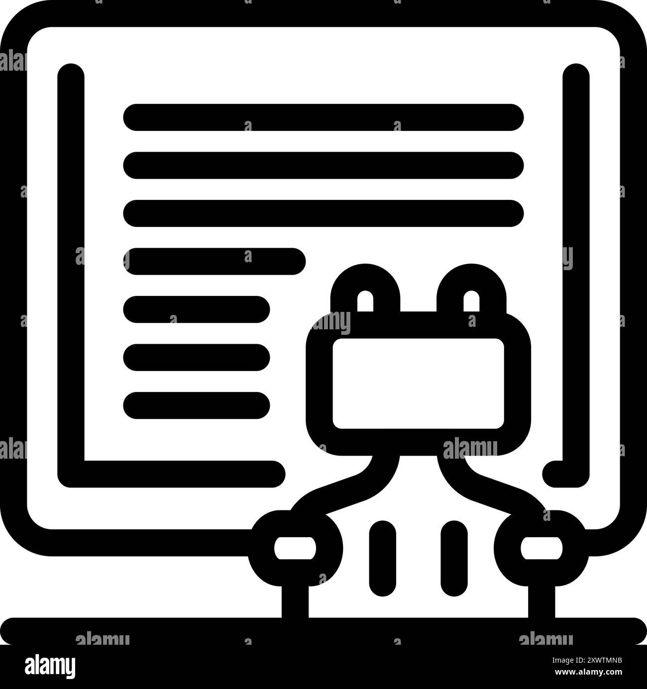 Computer is analyzing calendar events, symbolizing the role of ...