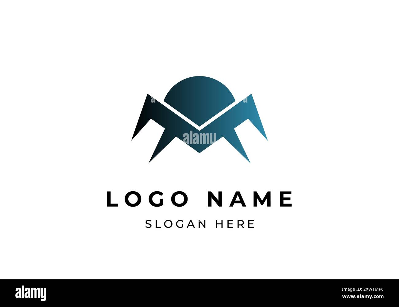 Logo Minimalist Spider and Letter M. Dark green Spider Logo Identity ...