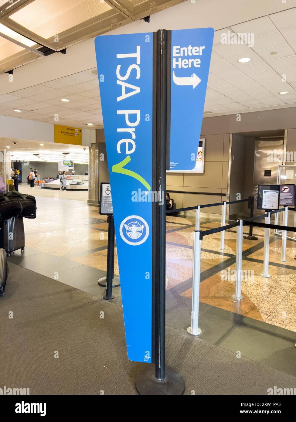 TSA PreCheck Entrance at Denver International Airport Stock Photo - Alamy