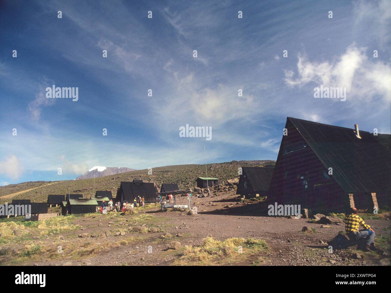 Horombo Camp, a popular destination for people climbing Mount ...