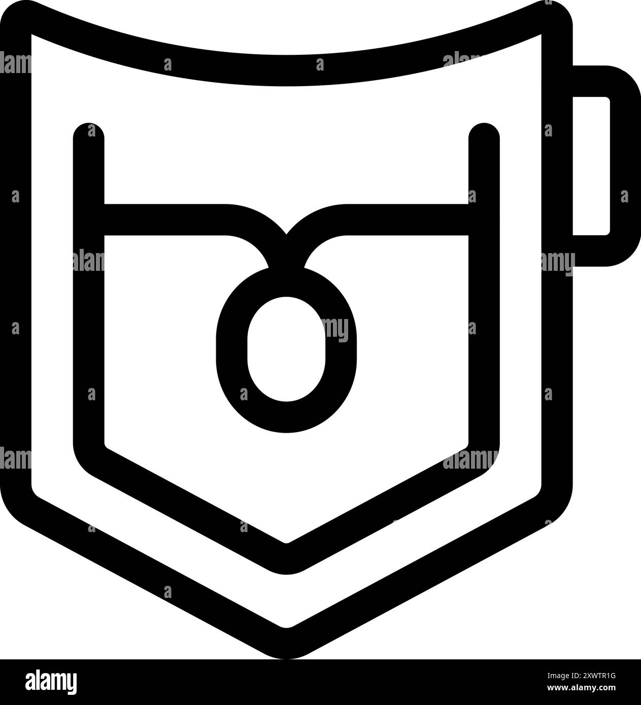 Minimalist vector illustration of a smartwatch with a round screen ...