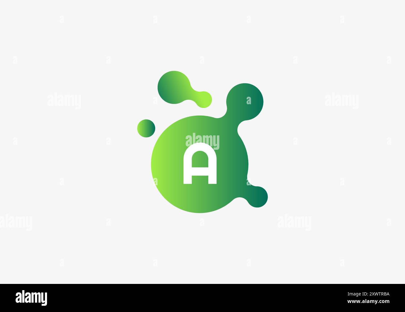 Logo Molecule particle Letter A, Science, Bio and Chemical logo ...