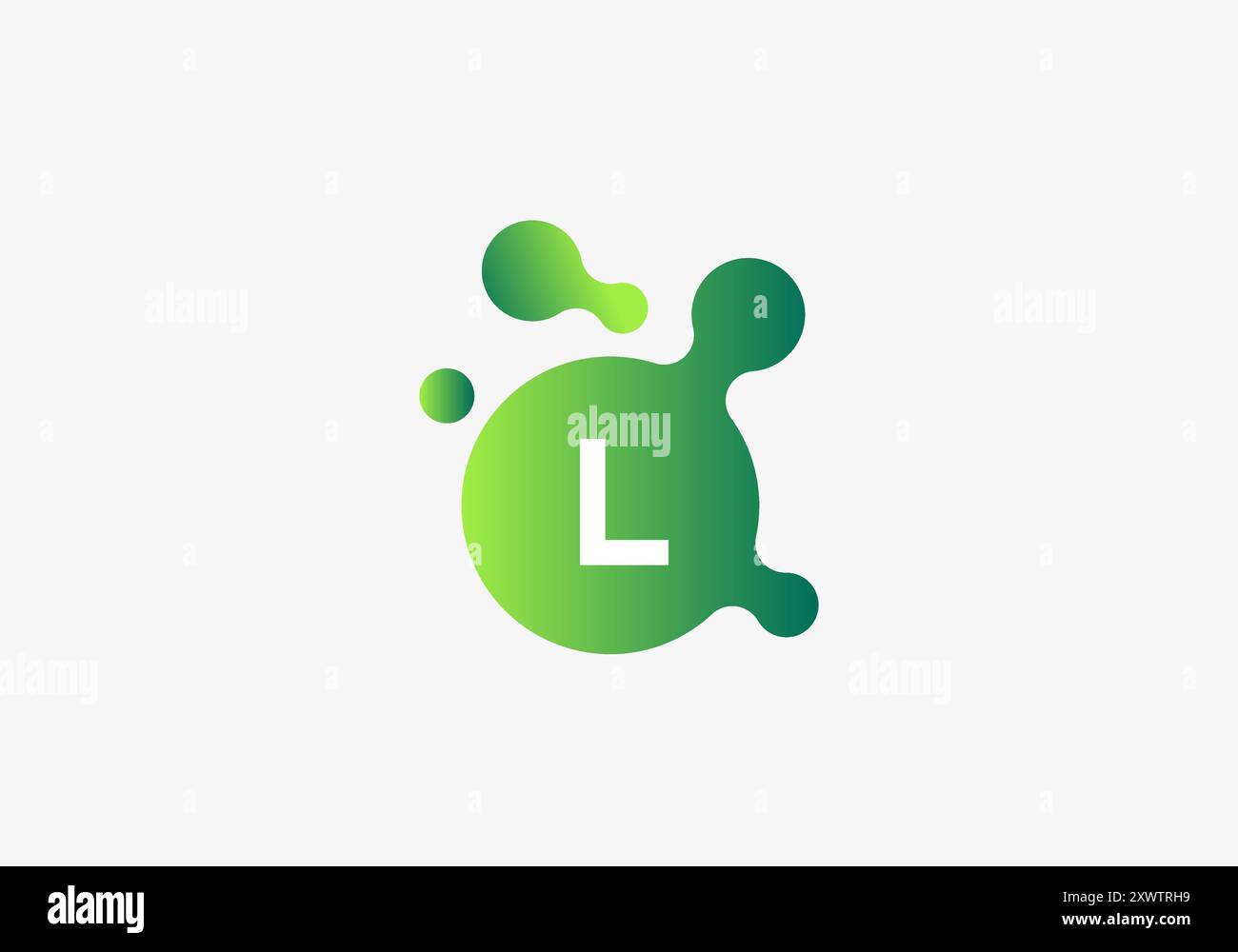 Logo Molecule particle Letter L, Science, Bio and Chemical logo ...