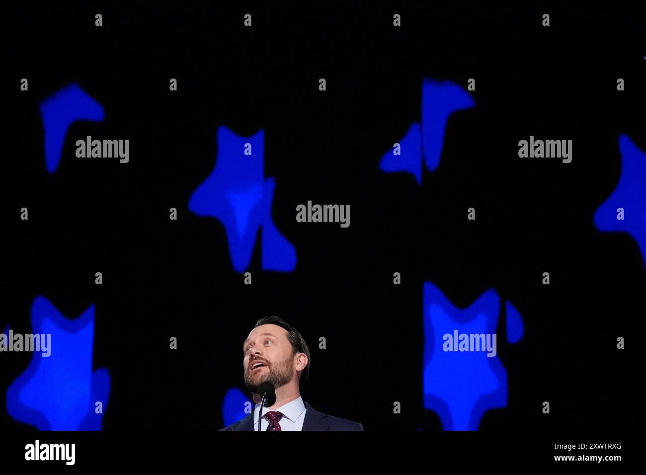 Jason Carter, grandson of former President Jimmy Carter, speaks during ...