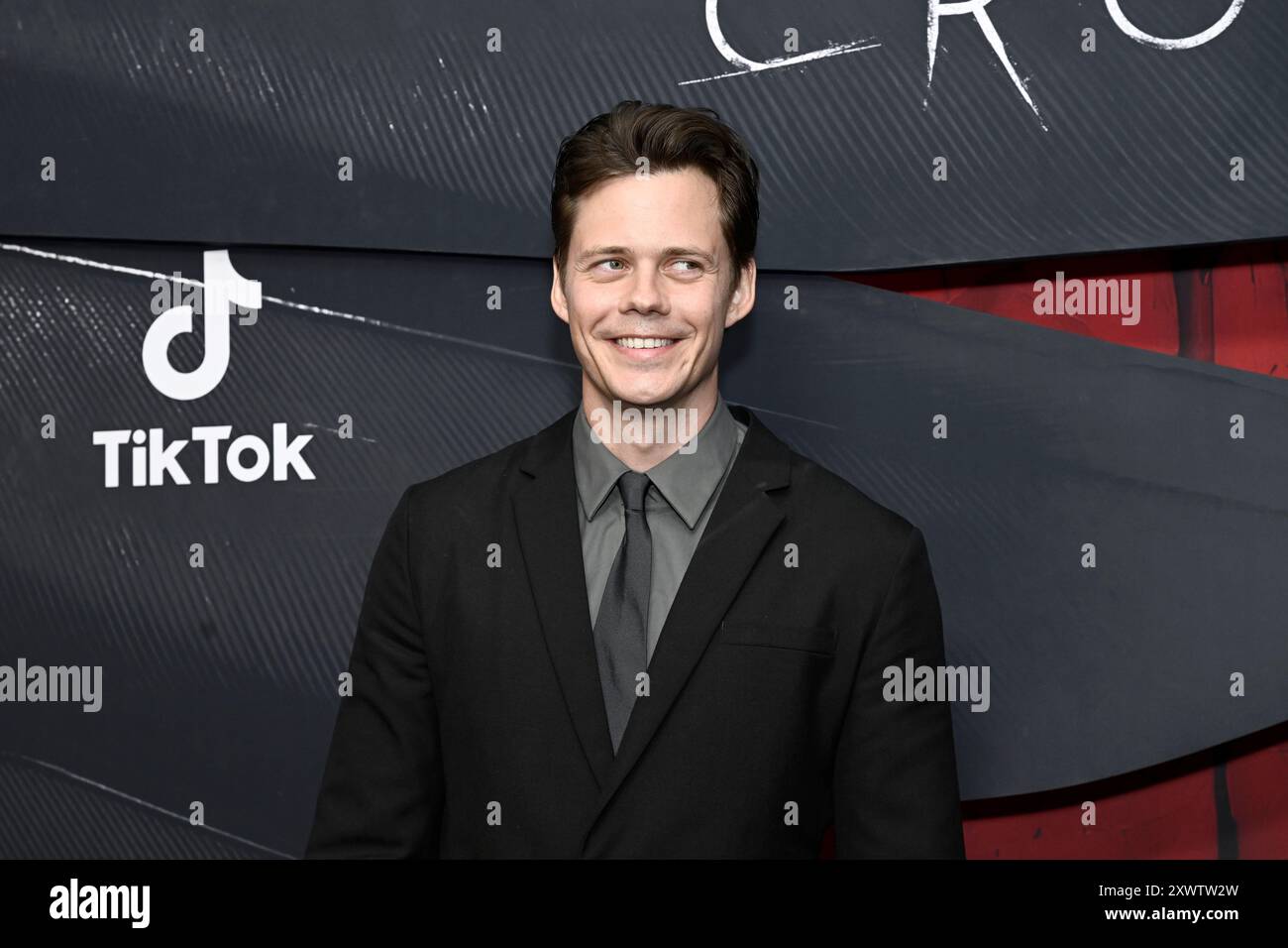 Bill Skarsgard attends "The Crow" world premiere at the Village East by ...