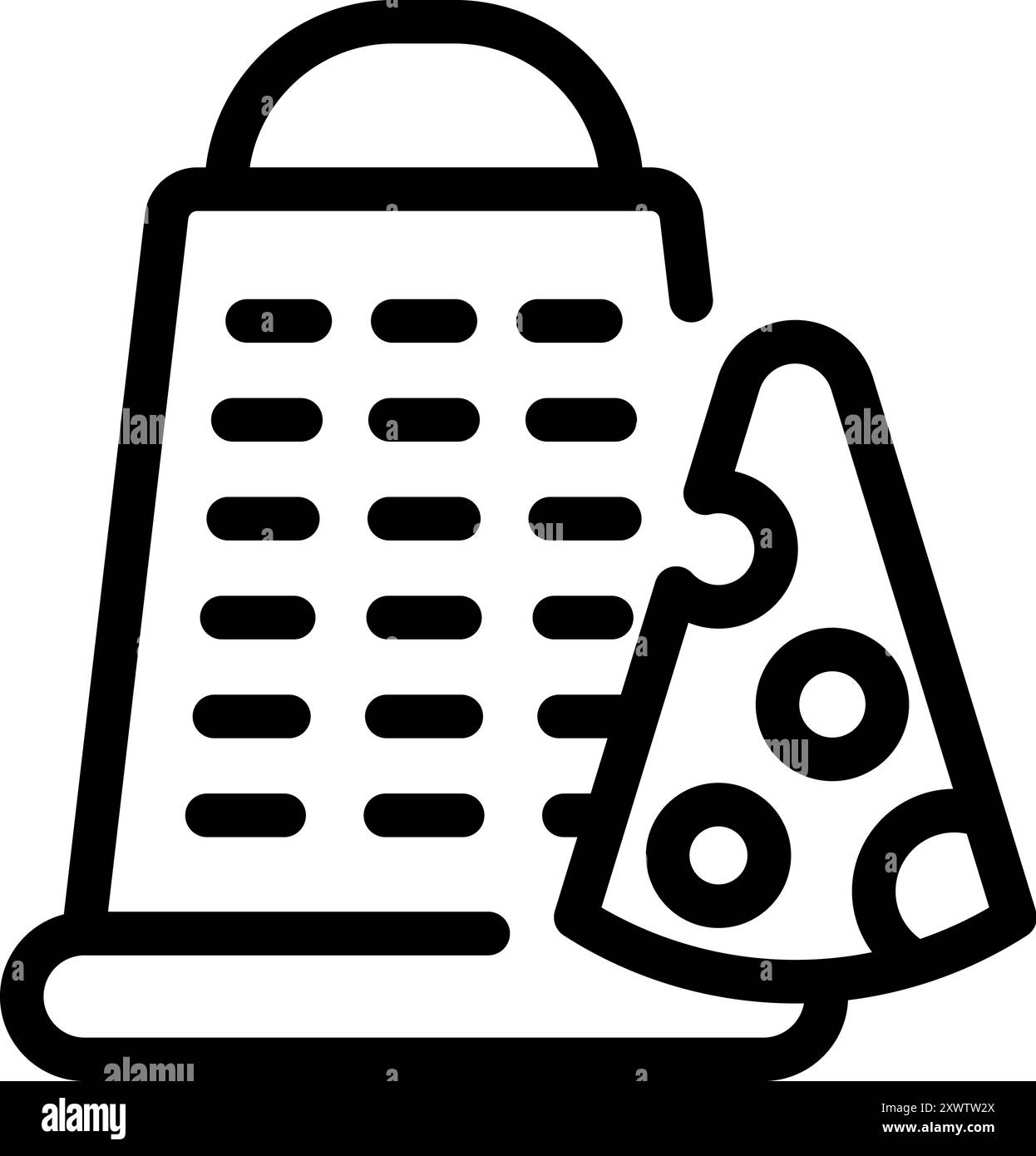 Grater cheese grating Stock Vector Images - Alamy