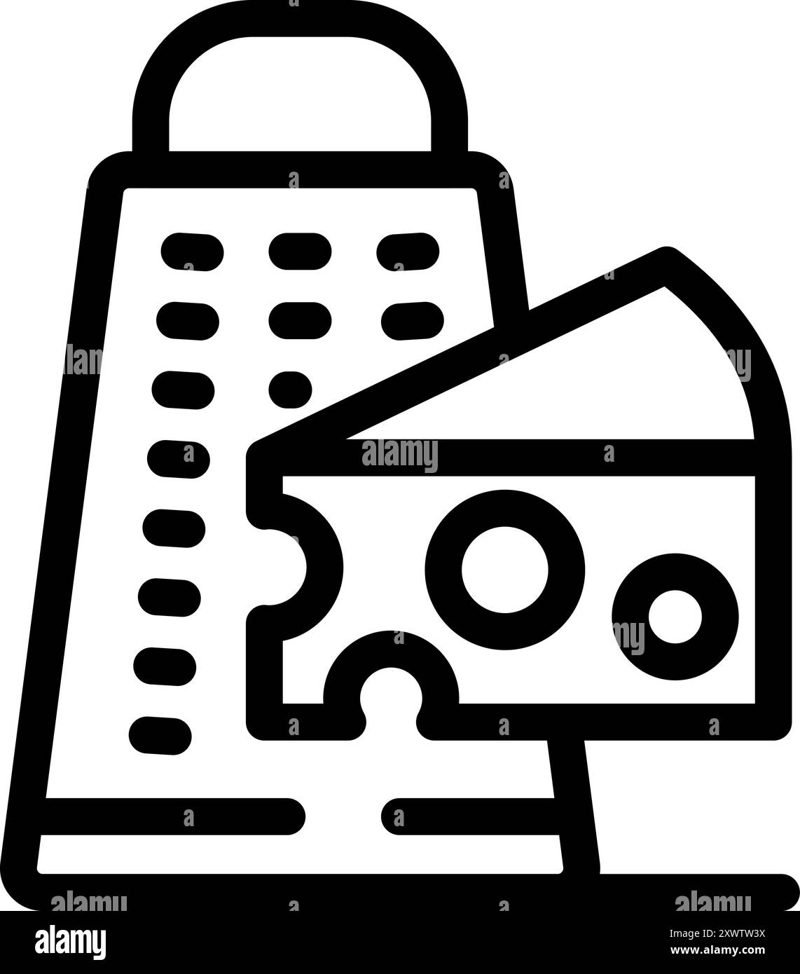 Grater cheese grating Stock Vector Images - Alamy