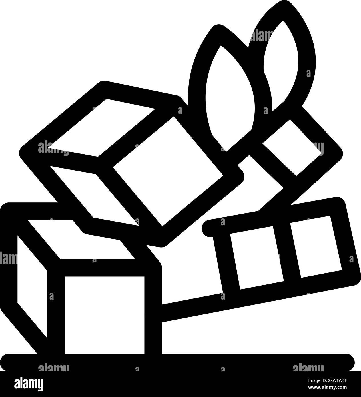 Domino effect falling concept isolated Stock Vector Images - Alamy