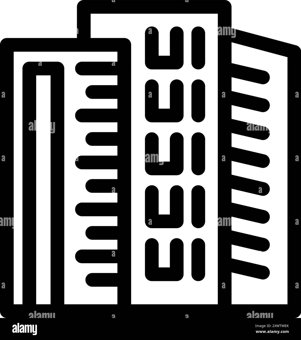 High rise apartment buildings modern architecture Cut Out Stock Images ...