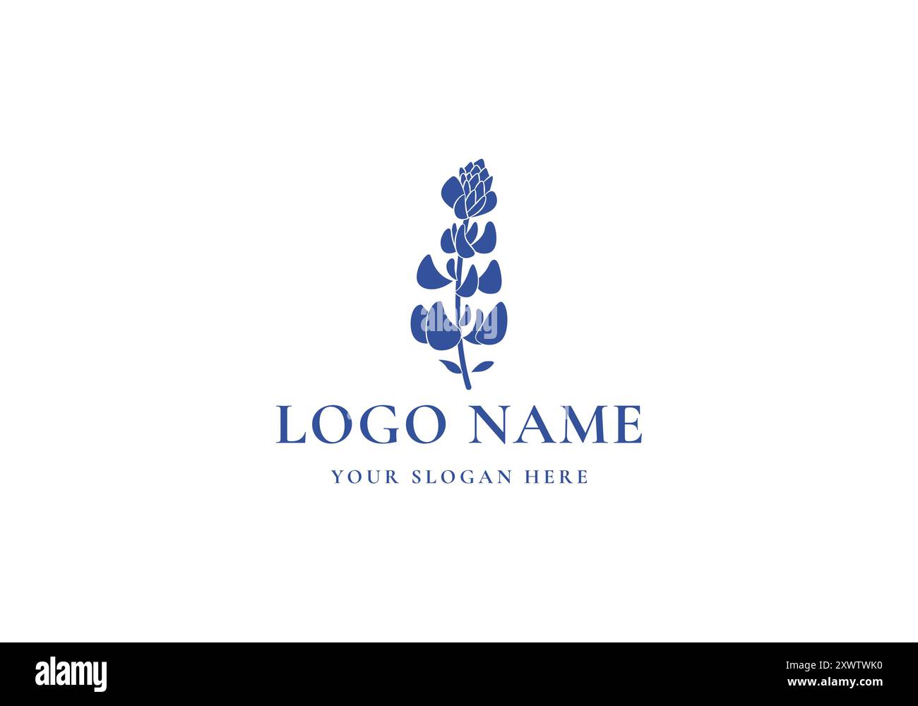 Blue bonnet flower Stock Vector Images - Alamy