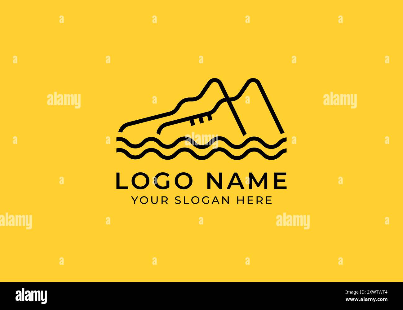 Wave hike Stock Vector Images - Alamy