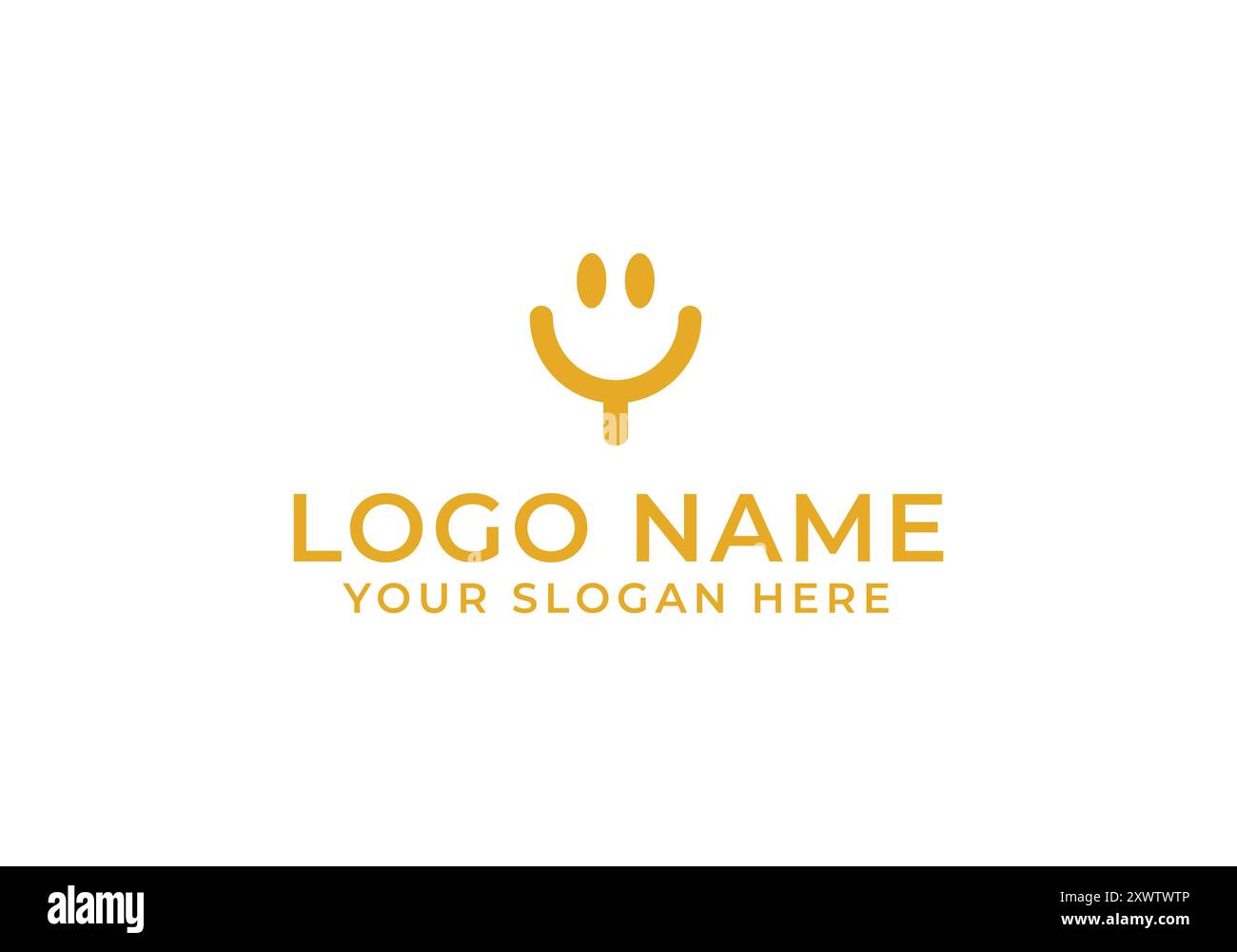 Logo initial letter Y with smile face. Logo modern, simple and ...