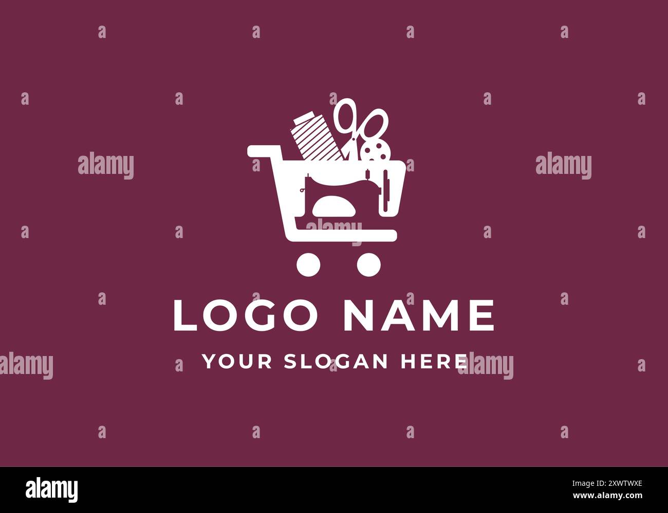 logo trailor shop. Logo sewing machine, shop, market, trailor. Editable ...