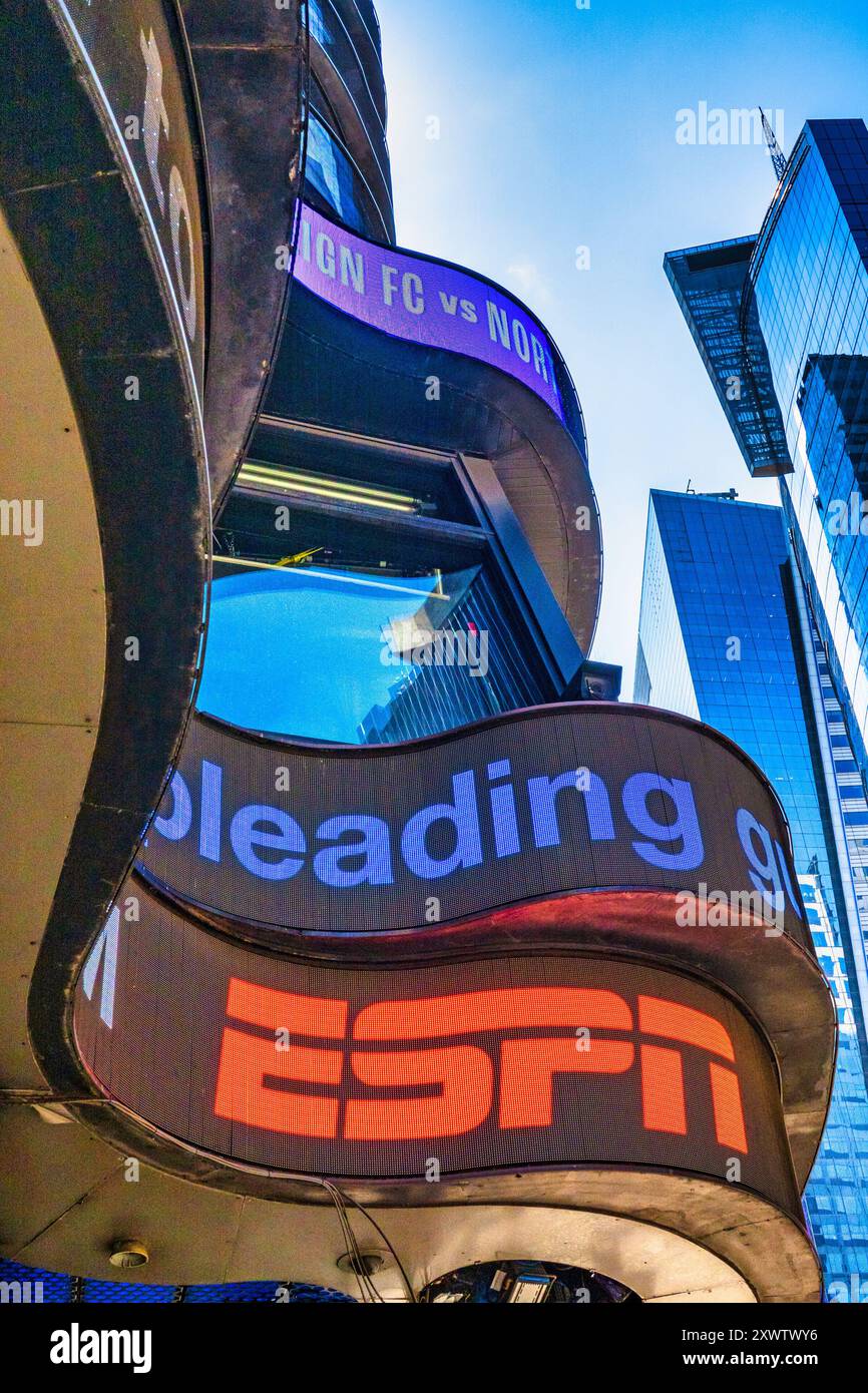 Electronic Advertising Billboards in Times Square, New York City, USA ...