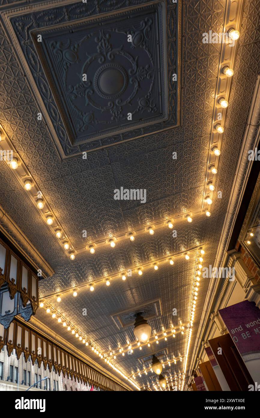 Details of the Belasco Theatre Canopy in Times Square, New York City ...