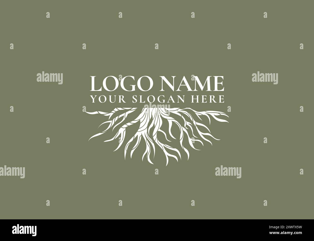 logo ground roots. Logo plant, botanical. Editable file Stock Vector ...