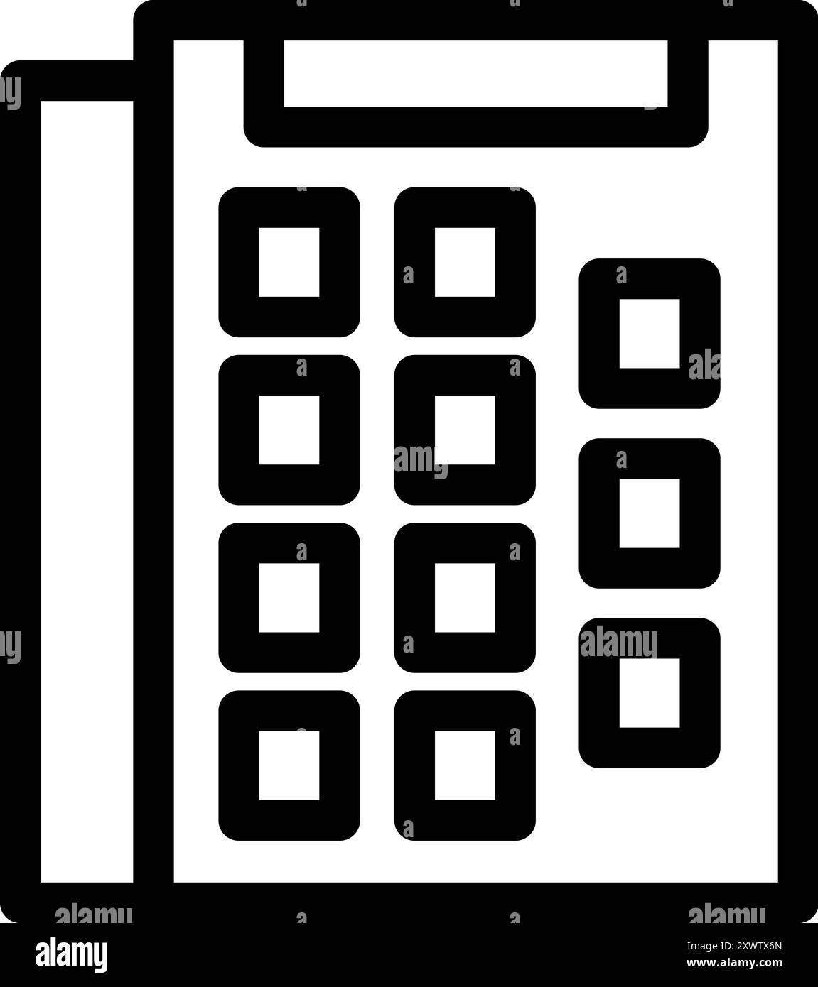 Mobile phone showing number Stock Vector Images - Alamy