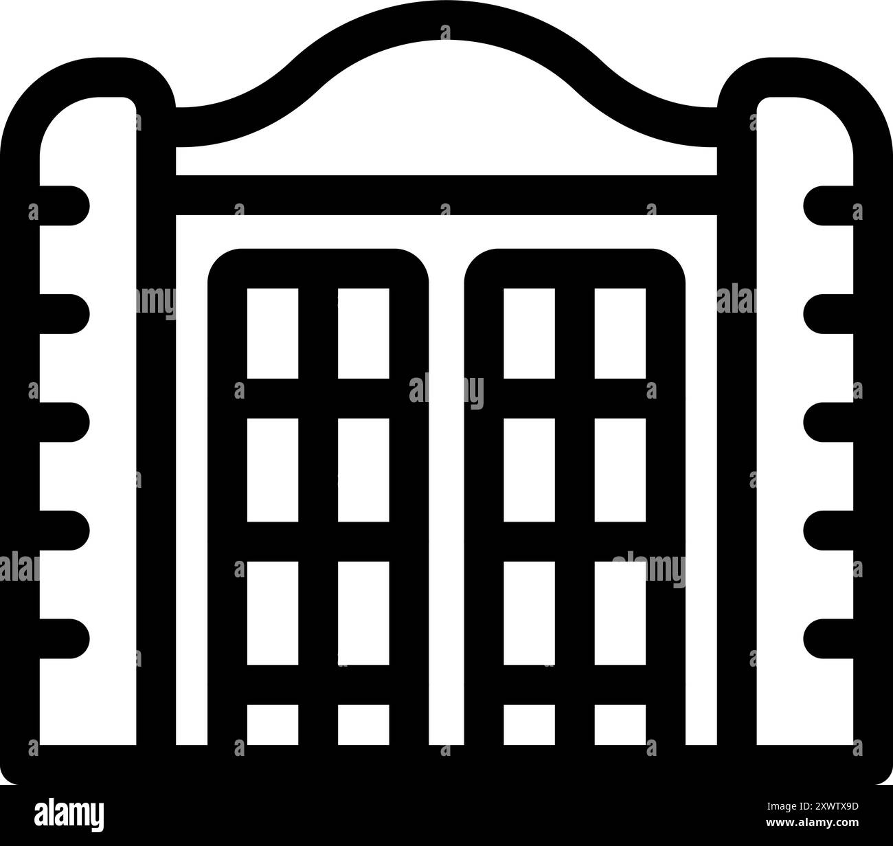 Closing a gate Black and White Stock Photos & Images - Alamy