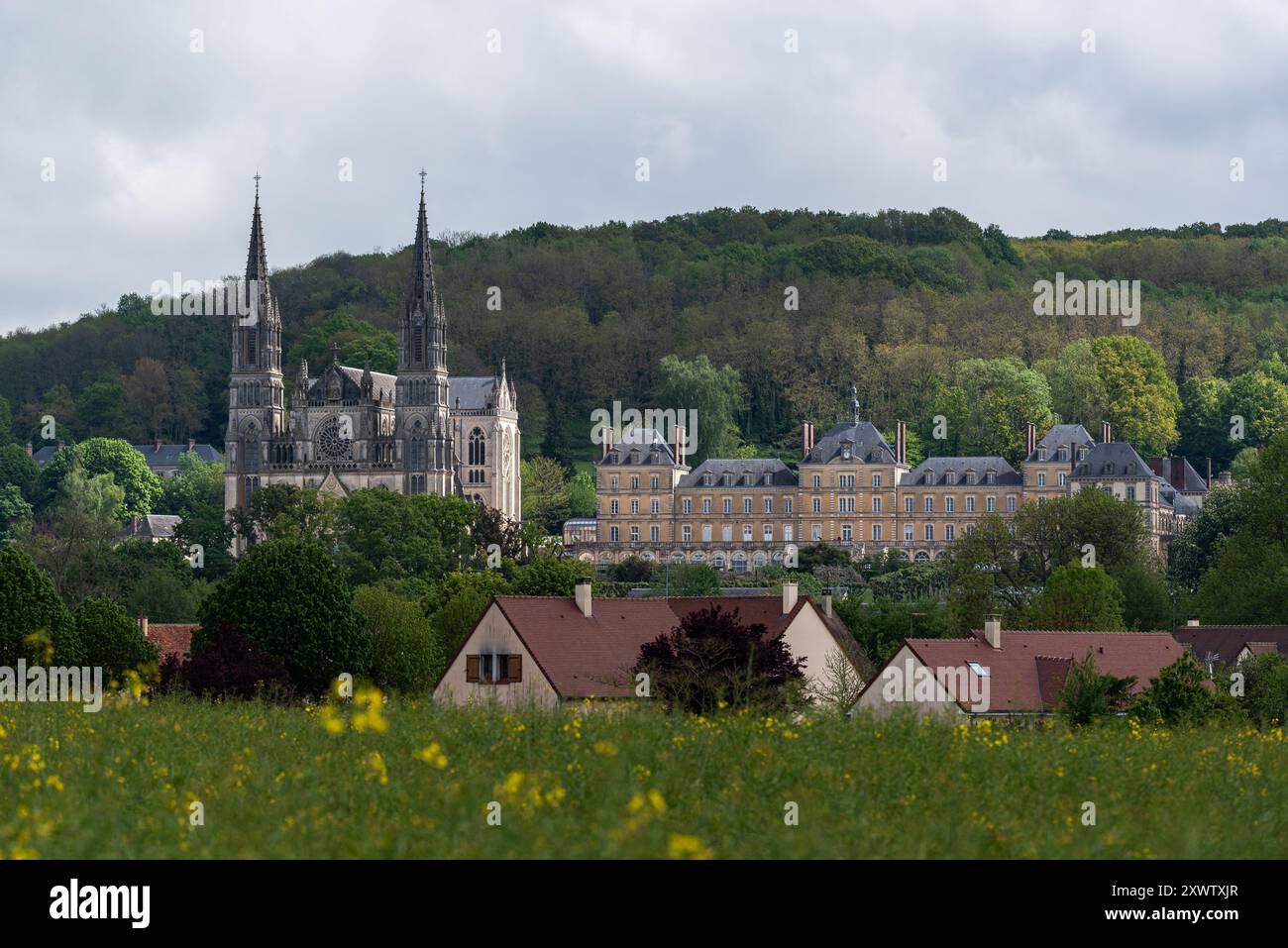 The Sanctuary of Notre-Dame de Montligeon built in the 19th century (La ...