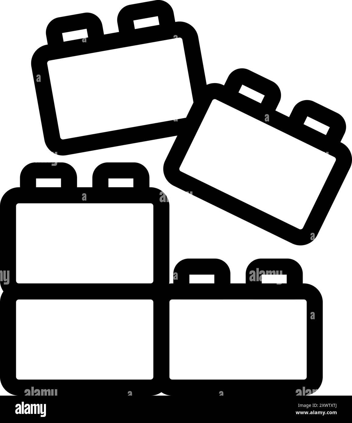 Kids building blocks Black and White Stock Photos & Images - Alamy