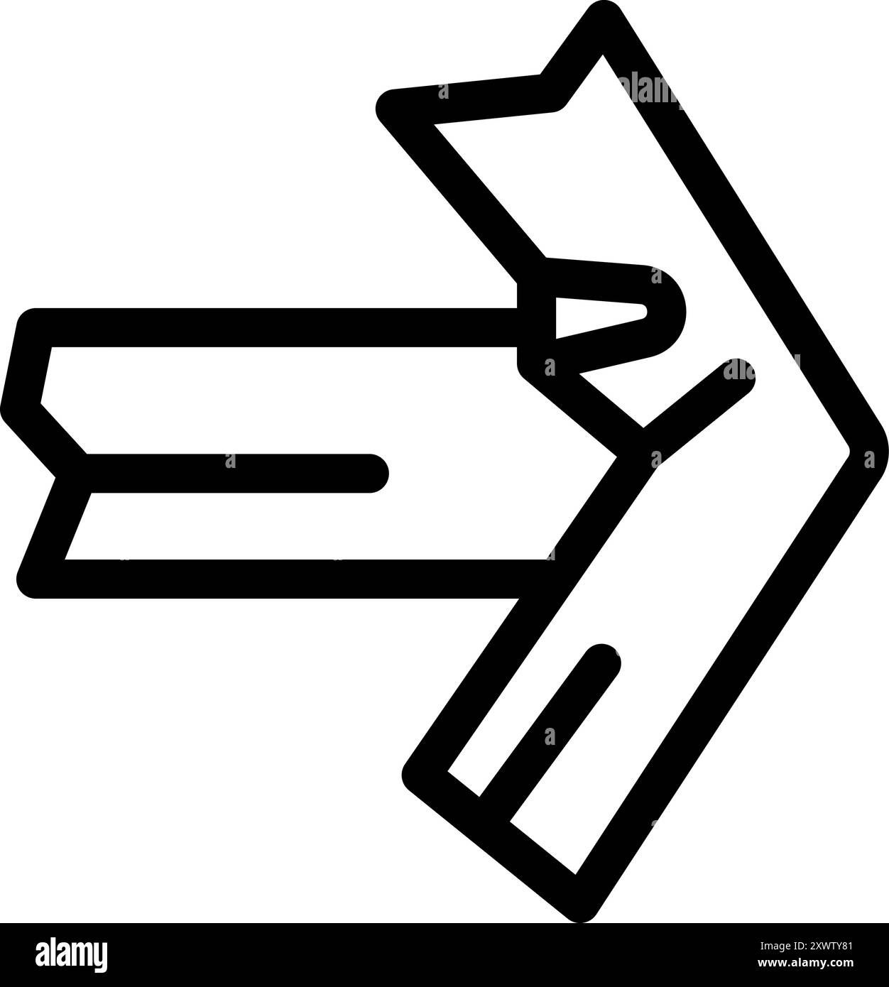 Bold arrow pointing right drawn with a pencil, perfect for highlighting ...