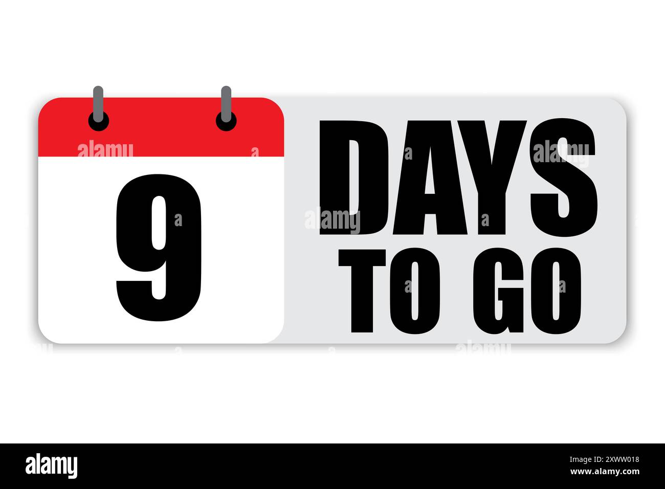 Number 9 calendar hi-res stock photography and images - Alamy