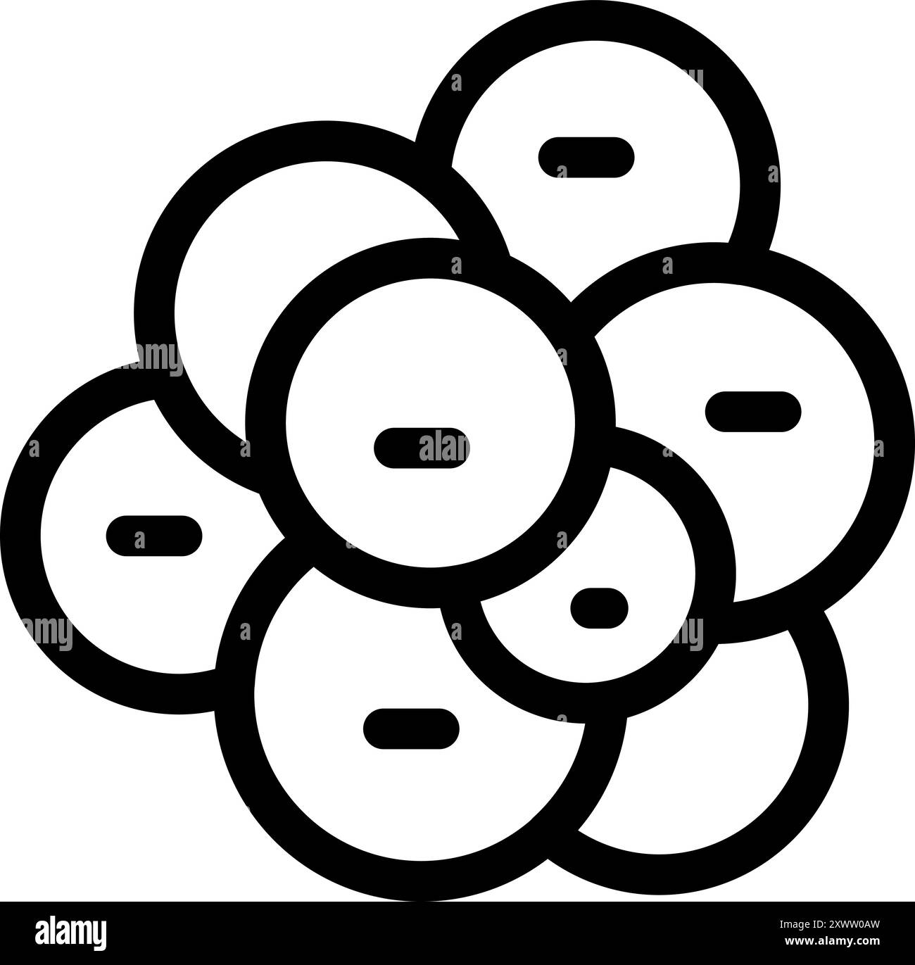 Negative ions clustering together, creating a flow of clean and healthy ...