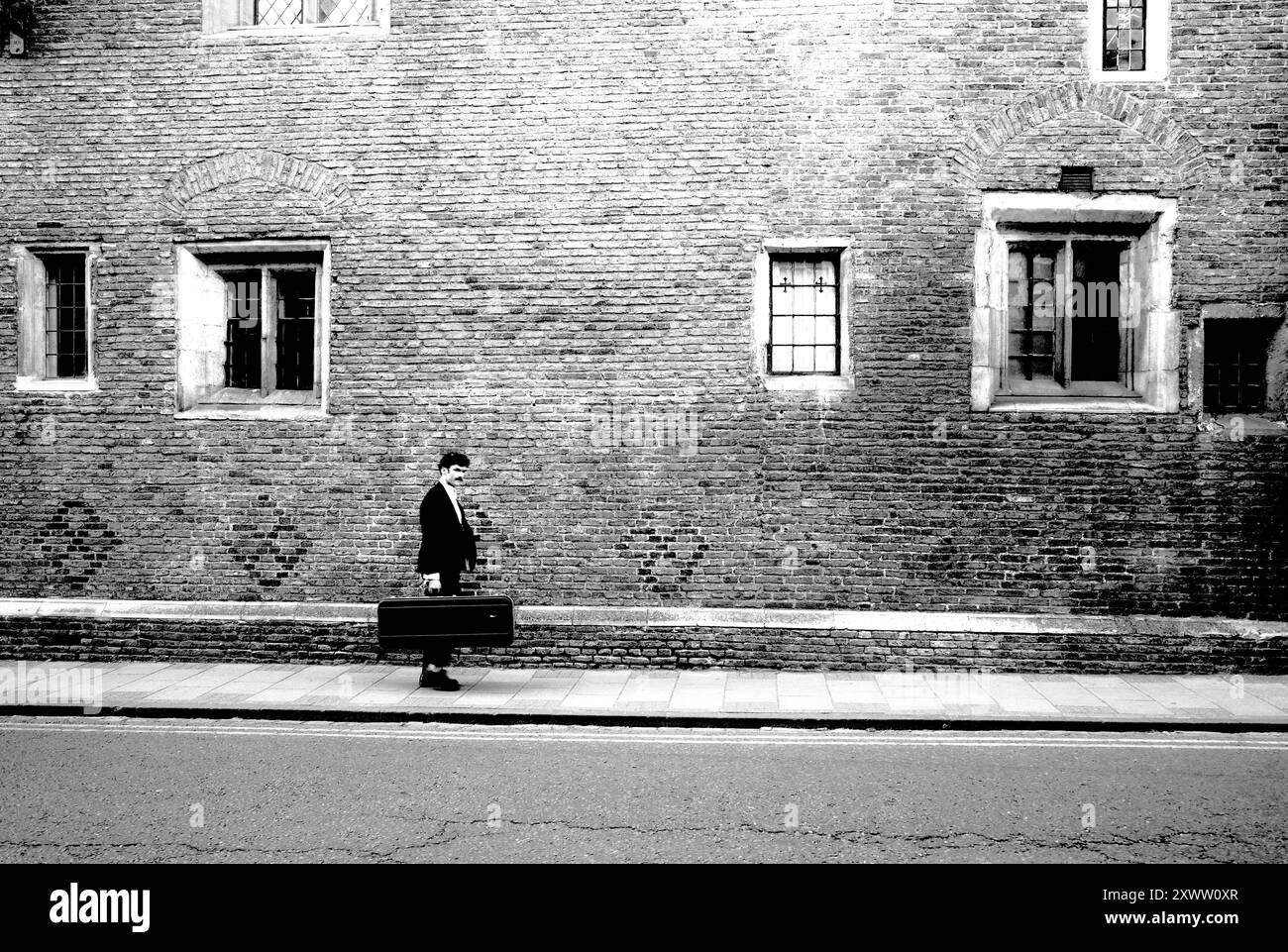 A musician student at Cambridge University Stock Photo - Alamy