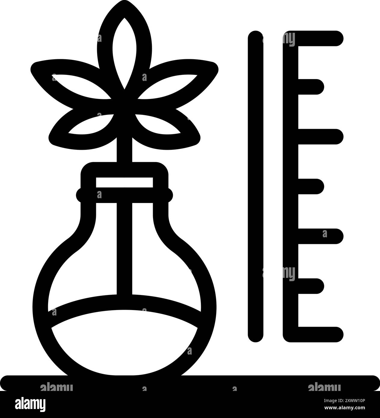 Marijuana plant in lab Stock Vector Images - Alamy