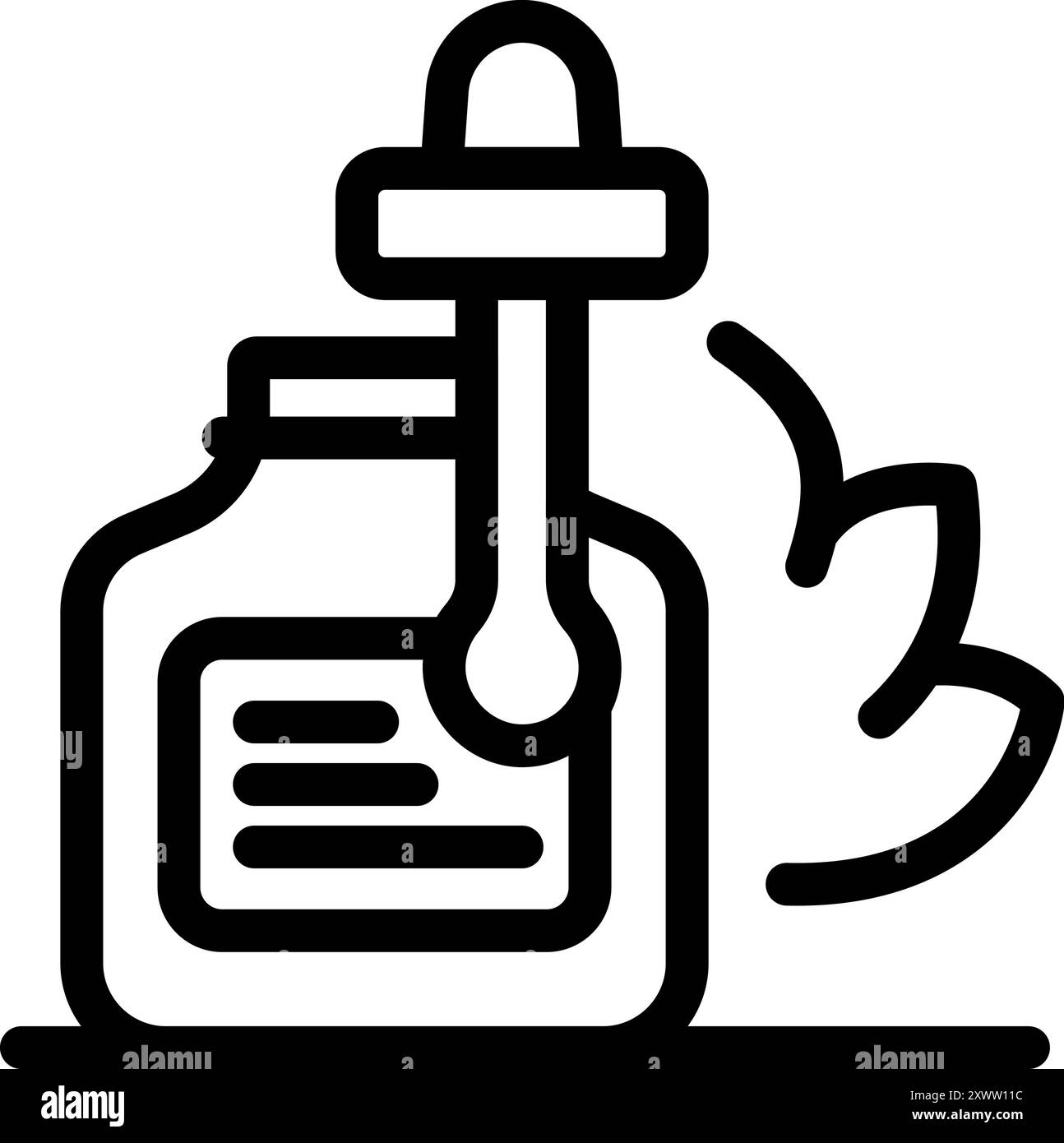 Bottle pipette dripping cbd Stock Vector Images - Alamy