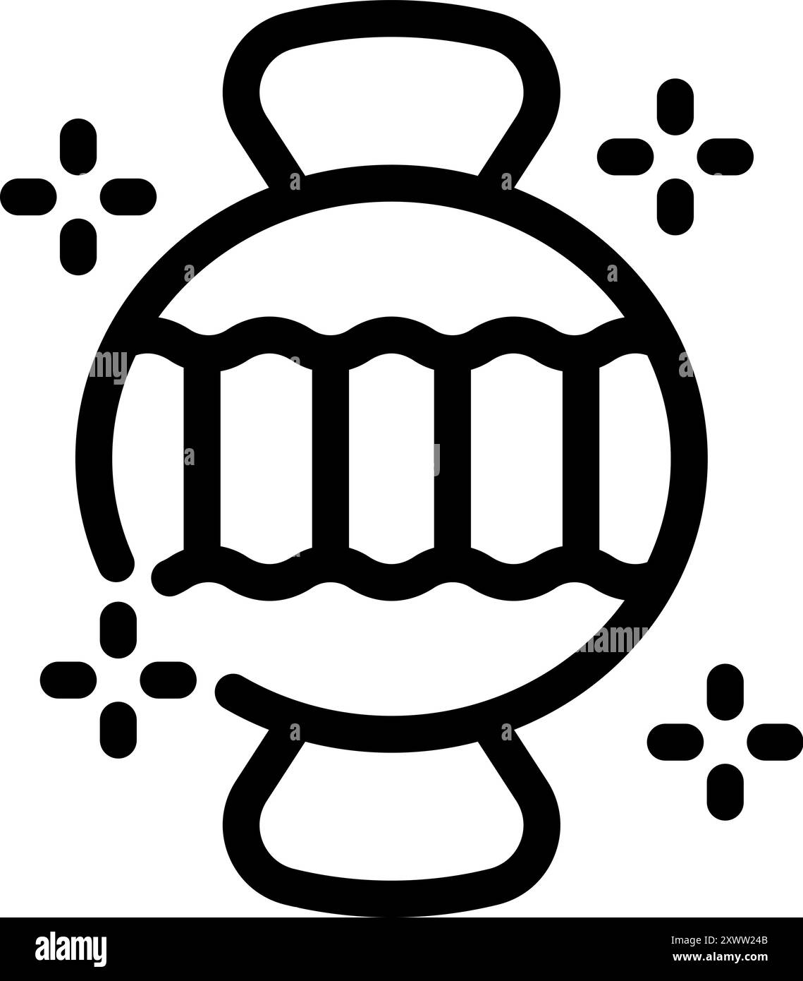 Round hand expander with a handle for exercising forearm muscles and ...