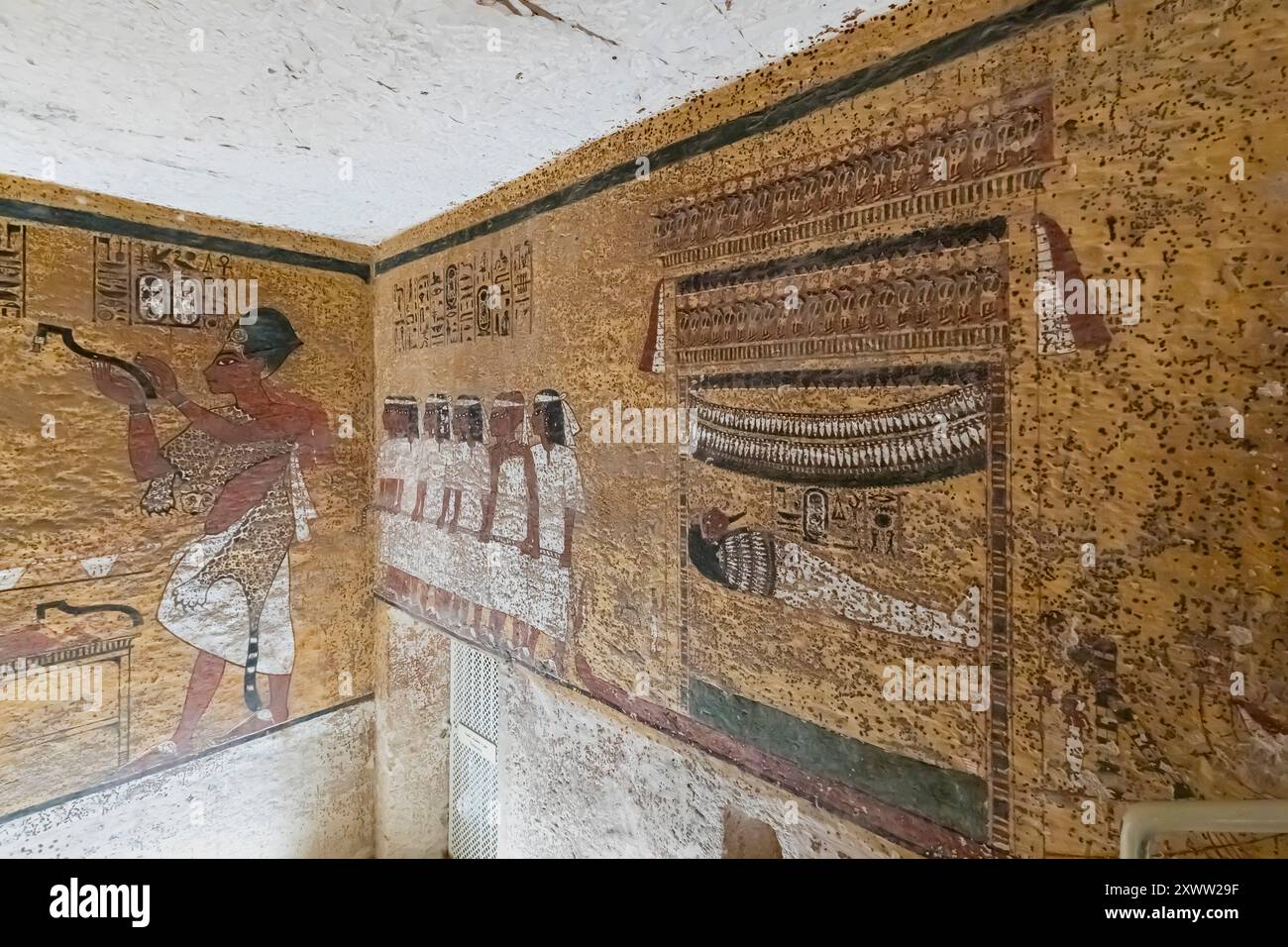 Valley of the Kings, kings valley, tomb of Tutankhamun(KV62), mural ...