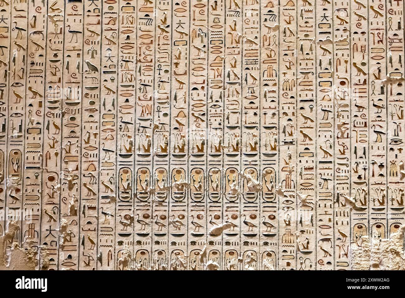 Valley of the Kings, kings valley, mural relief paintings of KV9 tomb ...