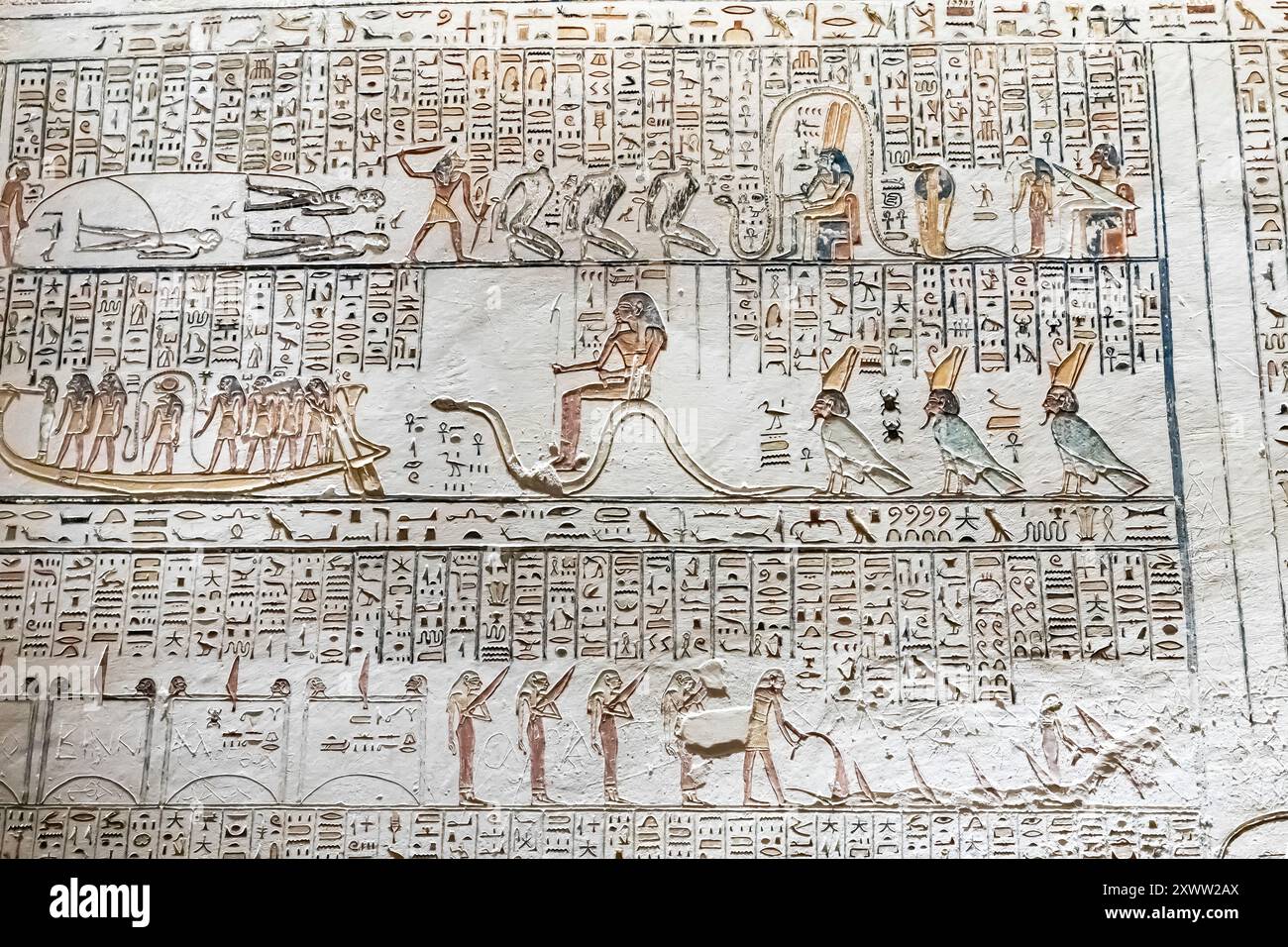 Valley of the Kings, kings valley, mural relief paintings of KV9 tomb ...
