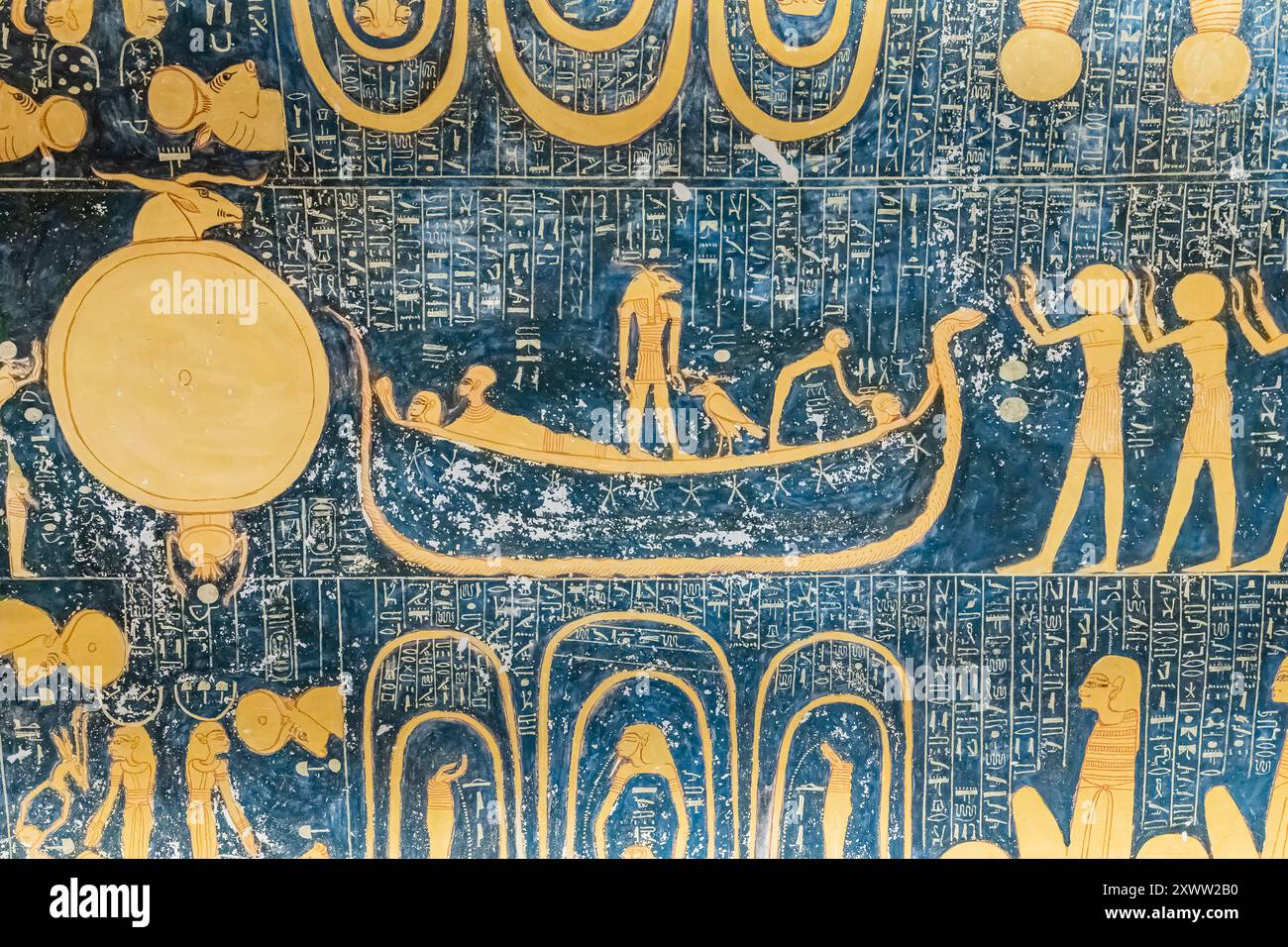 Valley of the Kings, kings valley, painted ceiling of KV9, tomb of ...