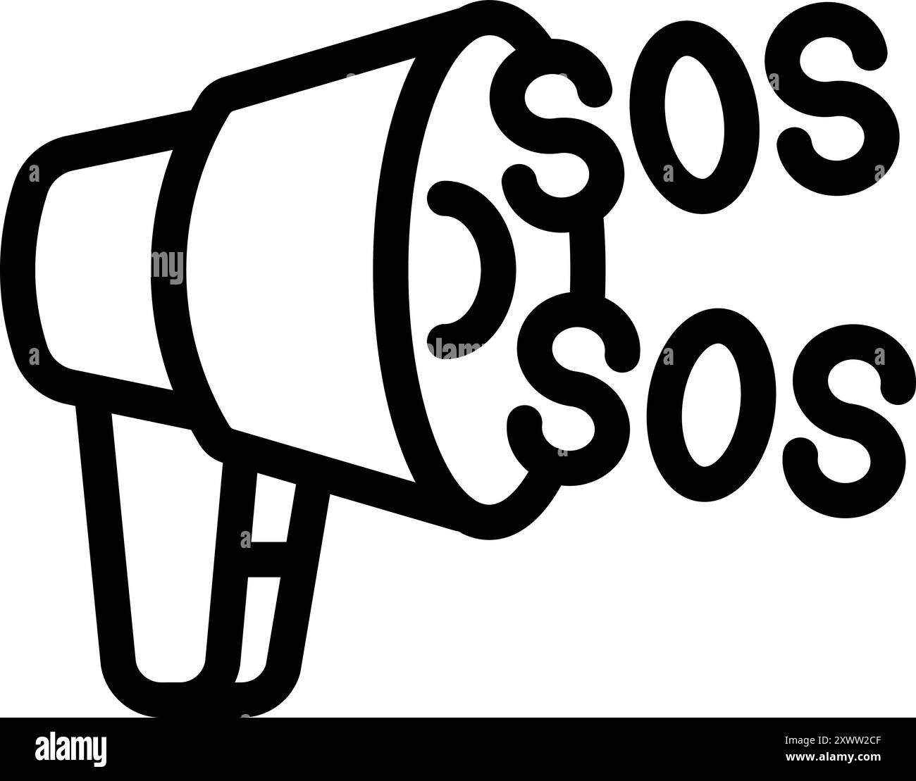 Making a warning sound Black and White Stock Photos & Images - Alamy