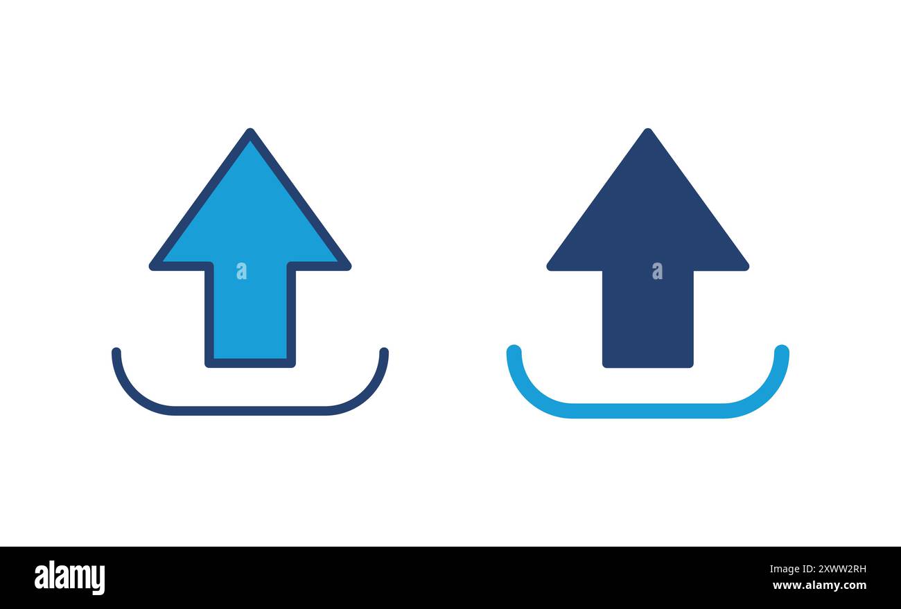 Upload icon vector. load data symbol Stock Vector Image & Art - Alamy