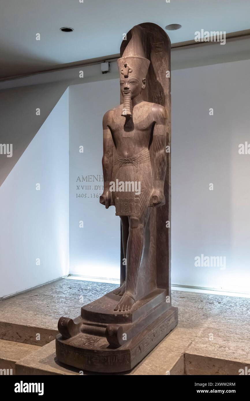 Luxor museum, standing statue of King Amenhotep III(Amenophis III ...